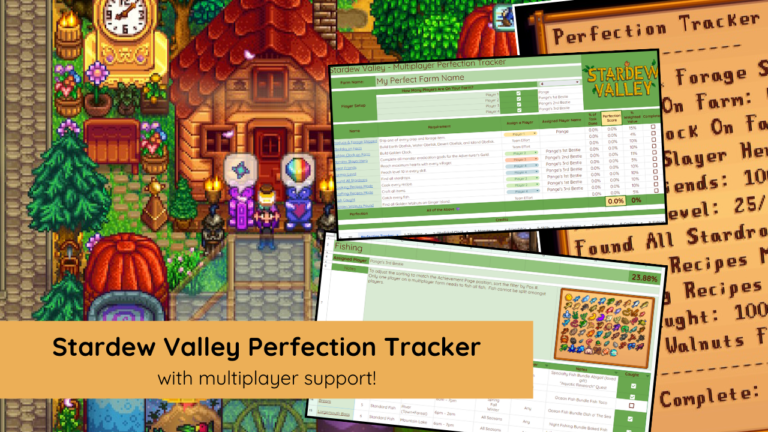 Stardew Valley Multiplayer Perfection Tracker - Now Updated for 1.6 ...