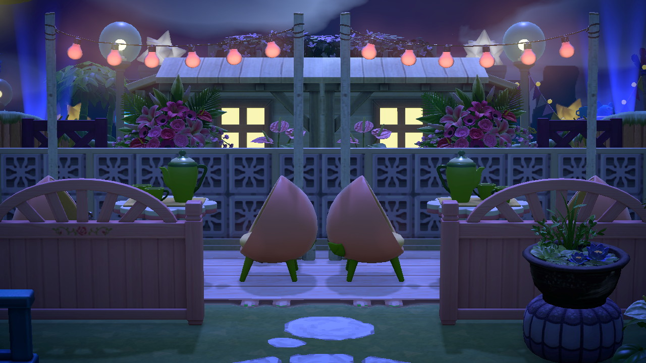 ACNH Build Showcase: Castle with a Sunken Cafe - Pange Plays